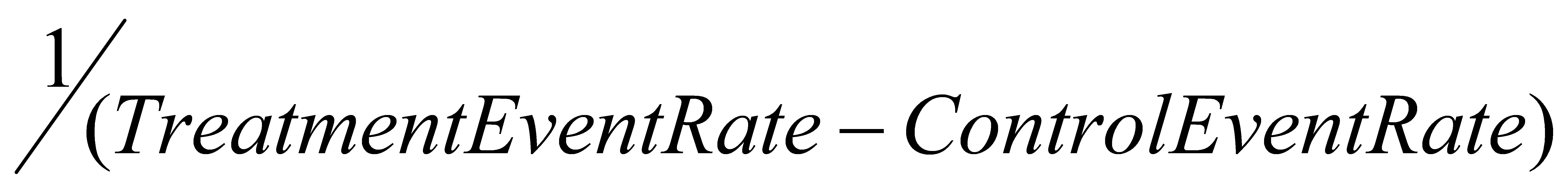 Number Needed To Treat (NNT)